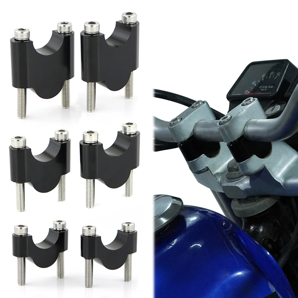 7-8-22mm-Motorcycle-Handlebar-Fat-Bar-Mount-Risers-For-Honda-CB400SS ...