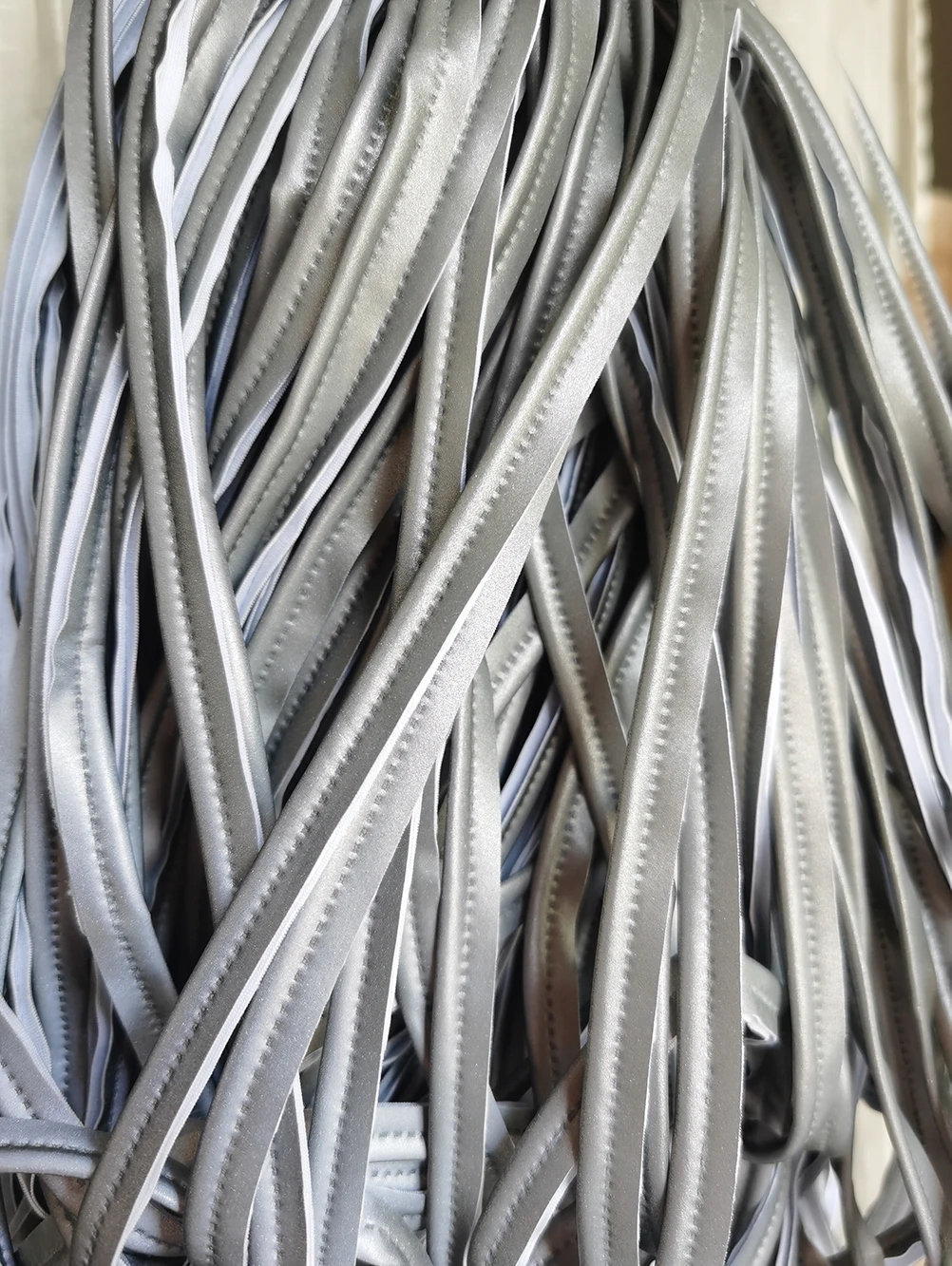 Elastic Reflective Piping Bright Sliver Edging Strip For Clothes ...