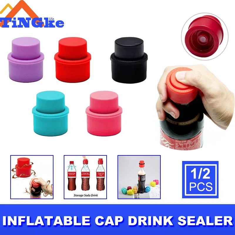 New-Leak-Proof-Carbonated-Drink-Bottle-Cap-Press-Inflatable-Cap-Can-Be ...