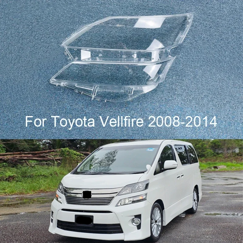 For Toyota Vellfire 2008-2014 Headlight Cover Transparent Lampshade ...