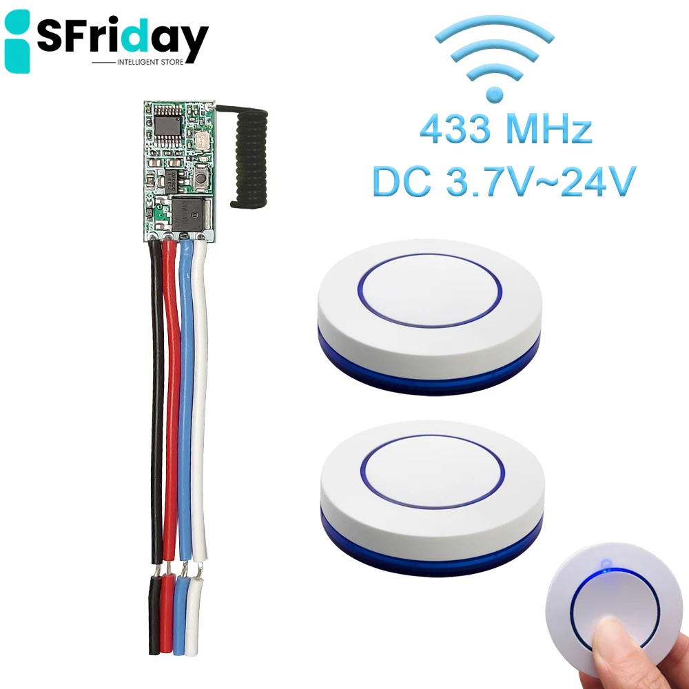 IsFriday-433MHz-Micro-Receiver-Wireless-Light-Controller-Switch-Remote ...