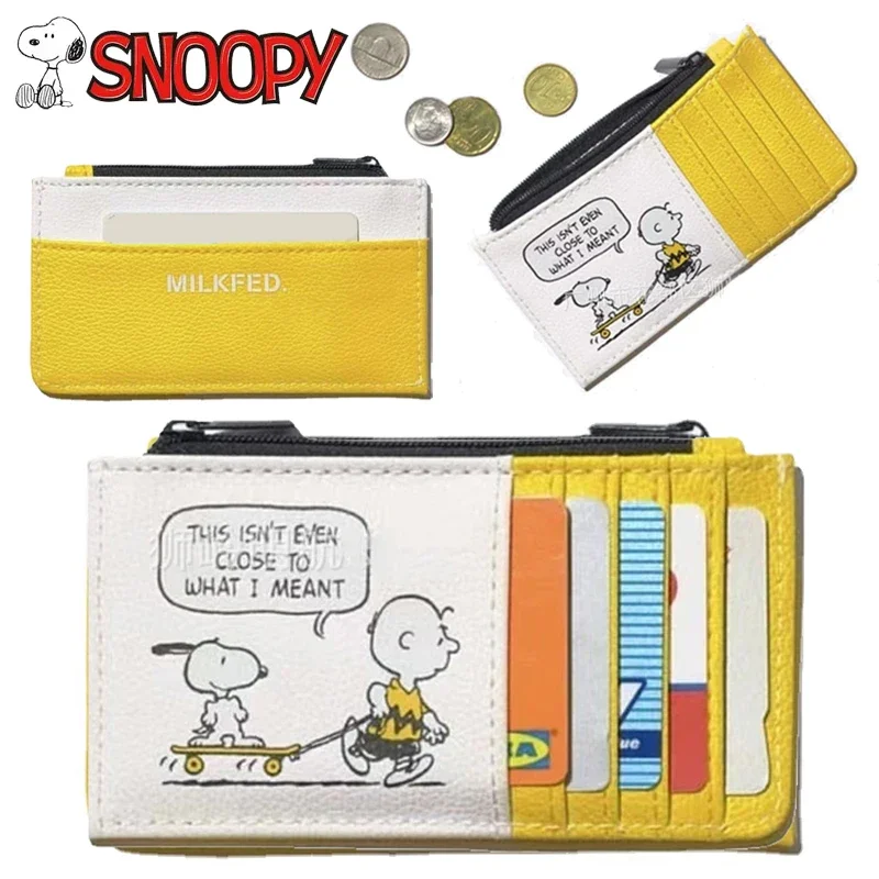 Snoopy-ID-Card-Holder-Coin-Purse-Cartoon-Pu-Leather-Men-and-Women ...
