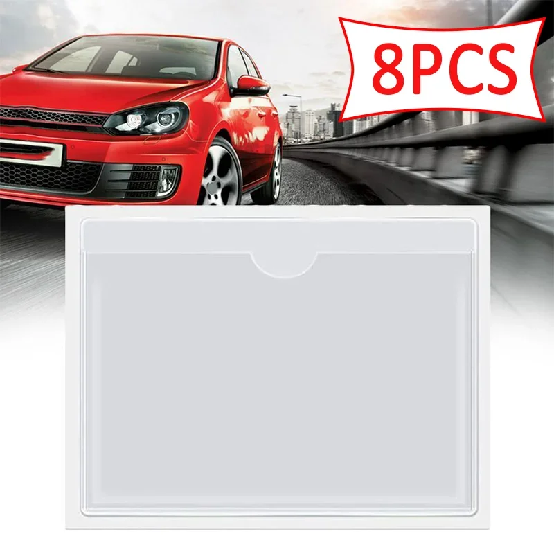 Self-Plastic-Adhesive-Clear-Card-Holder-Windshield-Parking-Permit ...