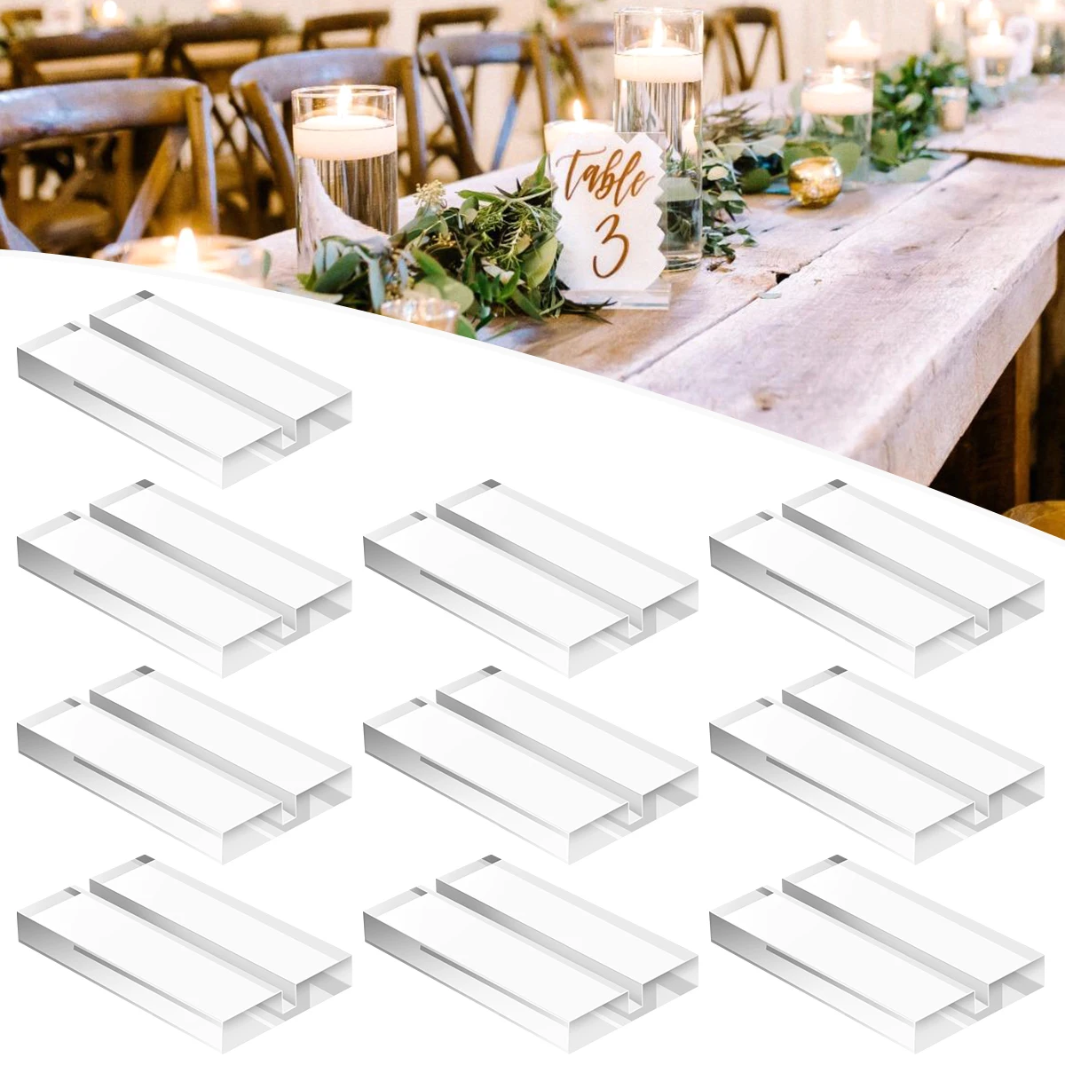 10Pack-Acrylic-Sign-Holders-Clear-Wedding-Sign-Table-Number-Holder ...