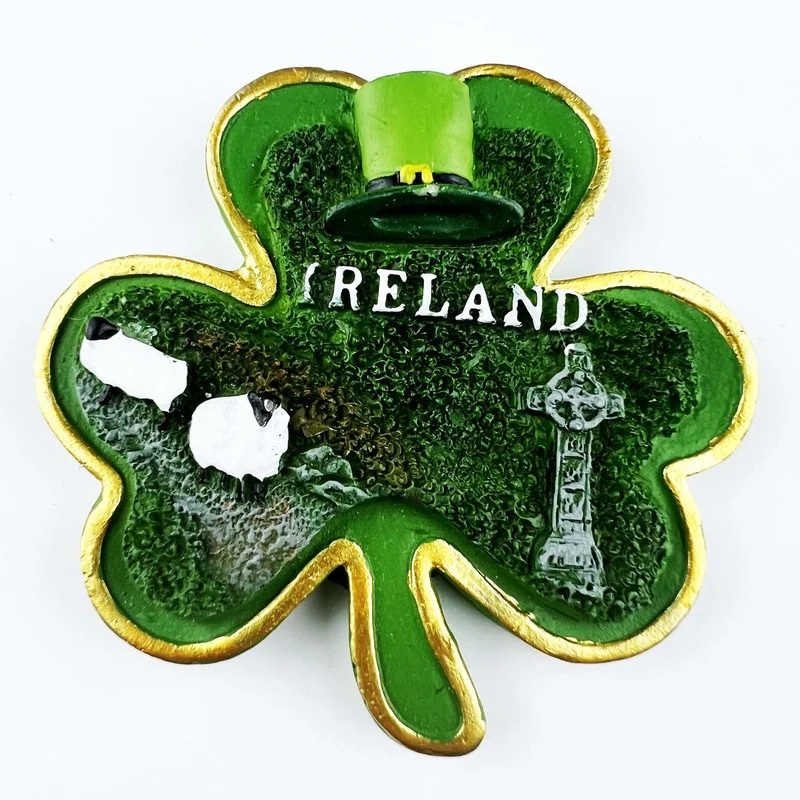 Irish Gifts For Women SAJAK Ireland Souvenirs 3D Wooden Fridge Magnets ...