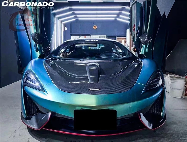 マクラーレン 540C 570S アップグレード用 Novit スタイル カーボンファイバー フード - Racext
