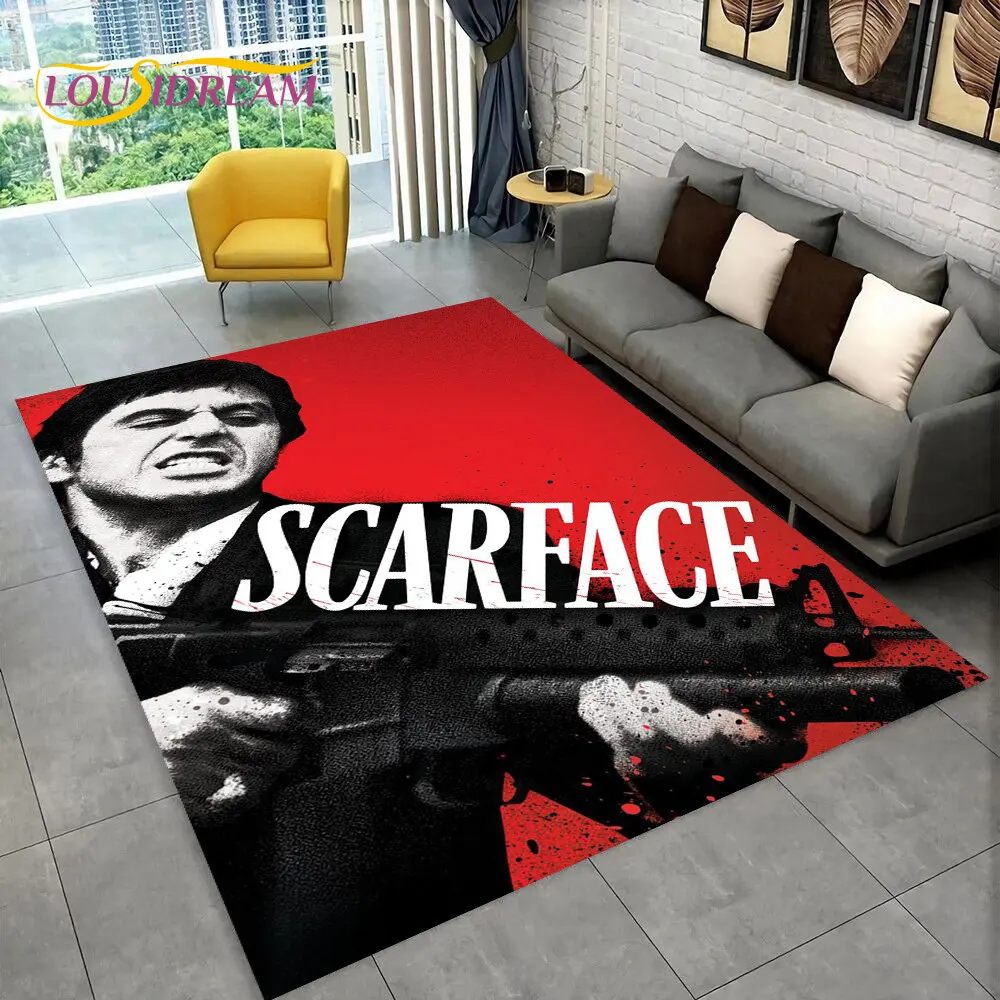 Movie Scarface Tony 3D Printing Area Rug Large,Carpet Rug for Living ...