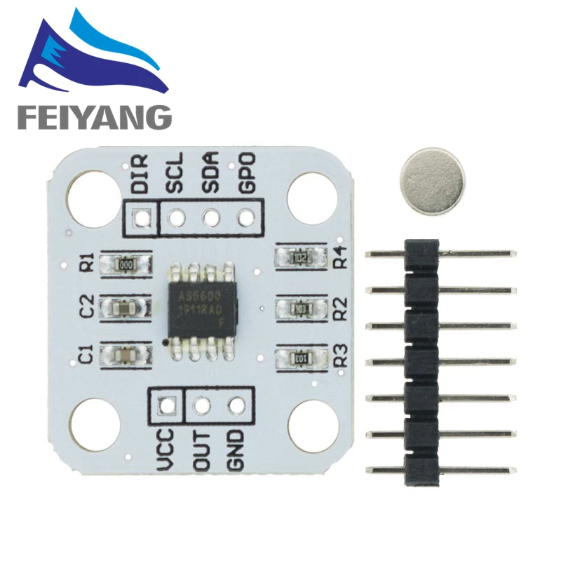 AS5600 magnetic encoder magnetic induction angle measurement sensor ...