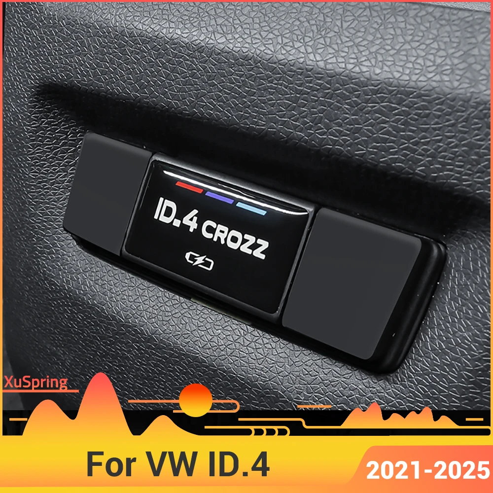 Car Rear Console Center USB Equip Charging Port Protective Cover Dust ...