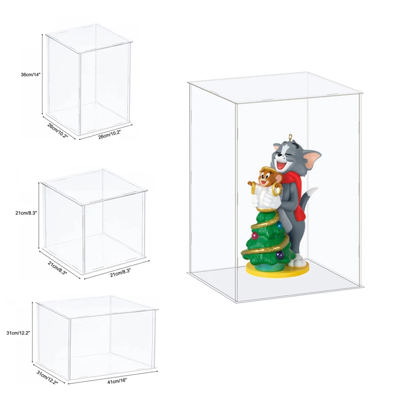 Acrylic-Display-Case-Rectangle-Acrylic-Boxes-with-clear-Base-and-Lid ...