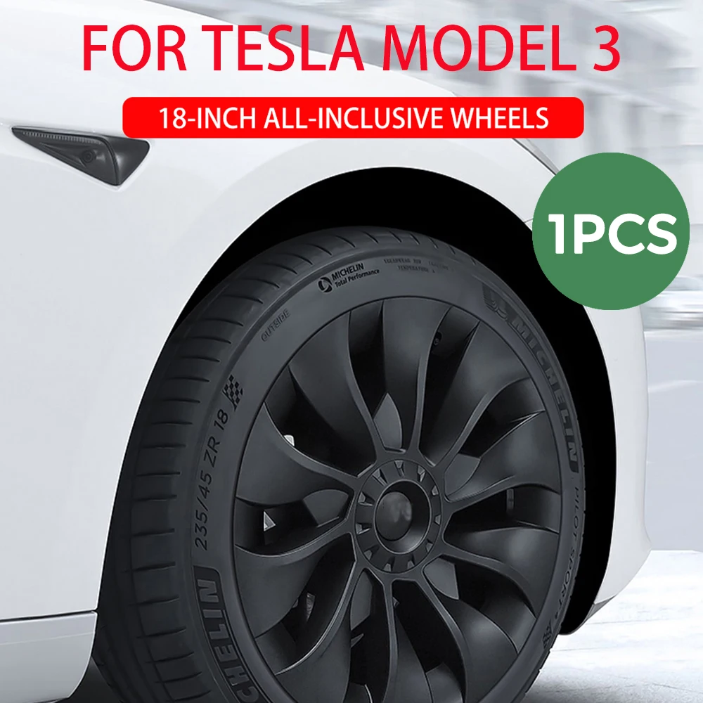 1PCS-For-Tesla-Model-3-18-Inch-Hub-Cap-Original-Car-Replacement-Wheel ...