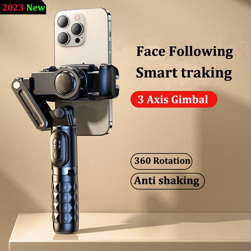 3 Axis Handheld Gimbal 360 Rotation Face Following shooting Smartphone ...