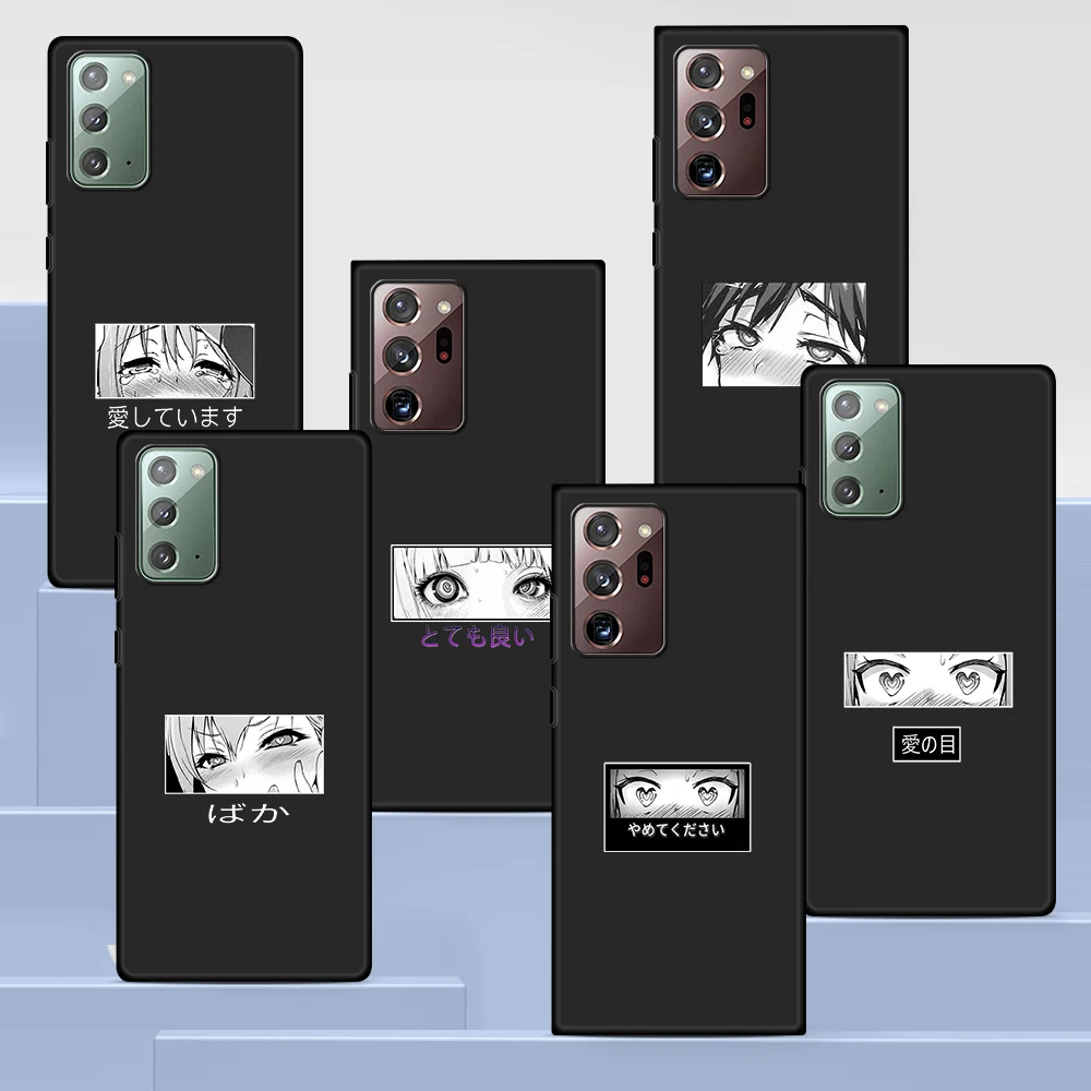 Japanese Cartoon Anime Girls Eyes Phone Case for Samsung Galaxy Note 20 ...