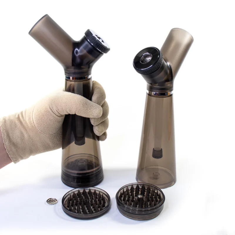 Portable Water Smoking Pipe Shisha kit with Dry Herb Grinder Complete ...