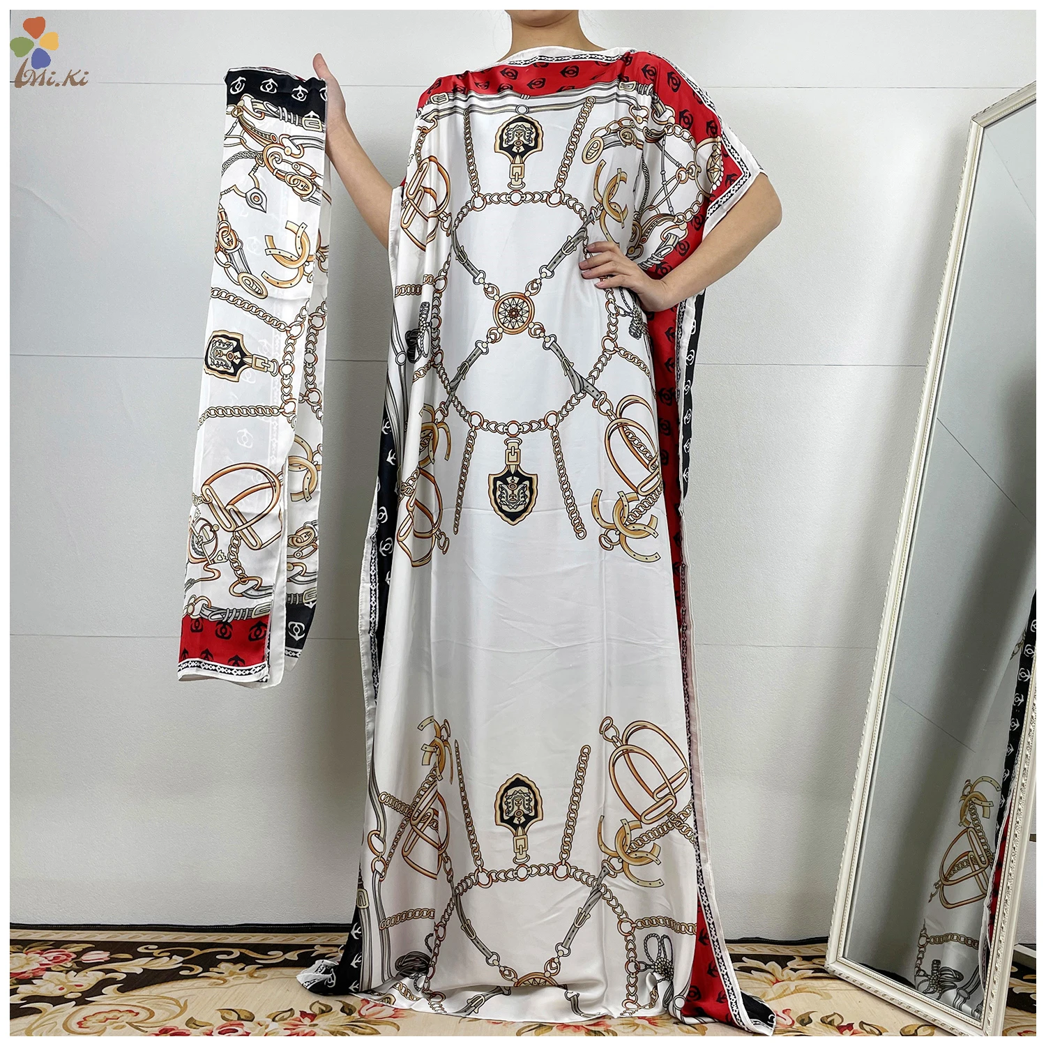 Hot Selling Fashion classic African clothing dashiki robe silk fabric ...