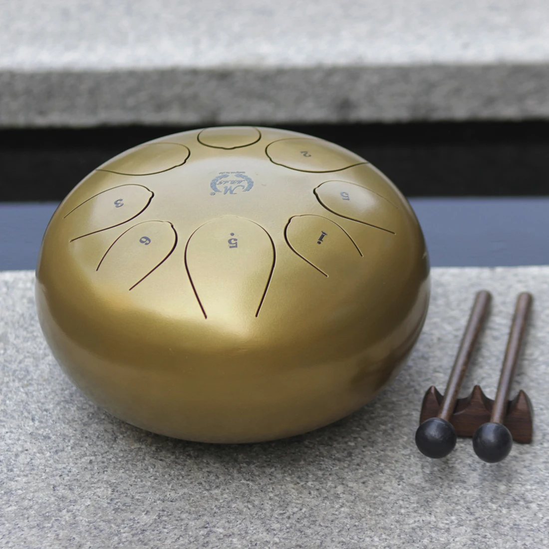 8 Tone Steel Tongue Drum 10 inch Meditation Practice Tool Meditation ...