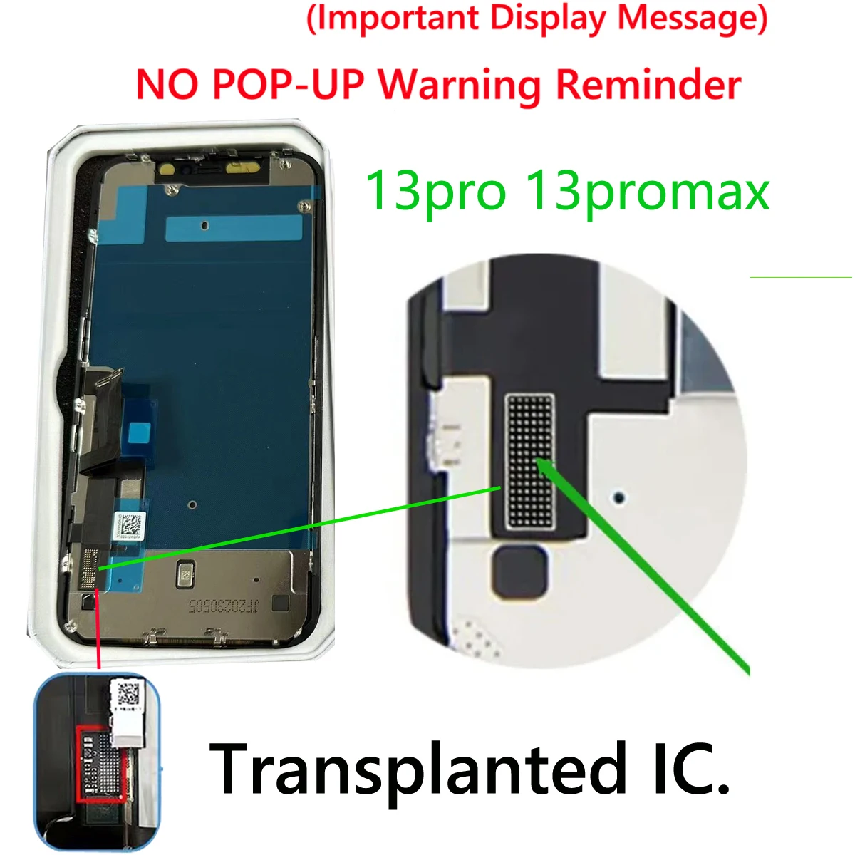 NO-IC-Chips-LCD-Pantalla-Display-Replacement-For-iPhone-11-11Pro-12 ...