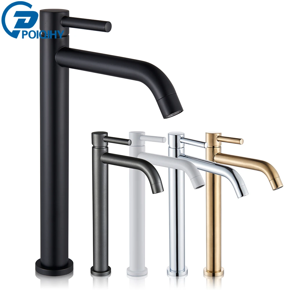Black Basin Faucet Bathroom Washbasin Water Mixer Tap Hot Cold Water ...