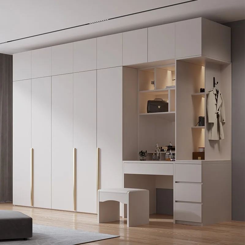 Wooden-Entry-Wardrobe-Bedroom-Organizer-Space-Saver-Unique-White ...