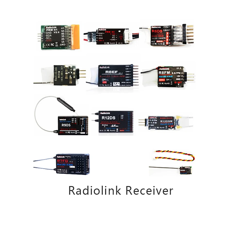 10 Channel RC Receiver RadioLink R6DSM Receiver - 2.4G 10-Channel Drone ...