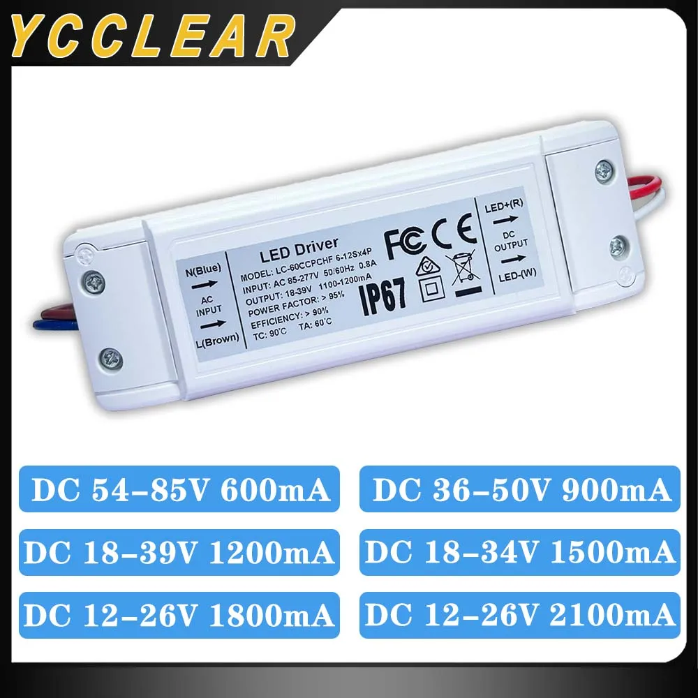 LED Driver 600mA 900mA 1200mA 1500mA 1800mA 2100mA DC12 26V 18 34V 18 ...