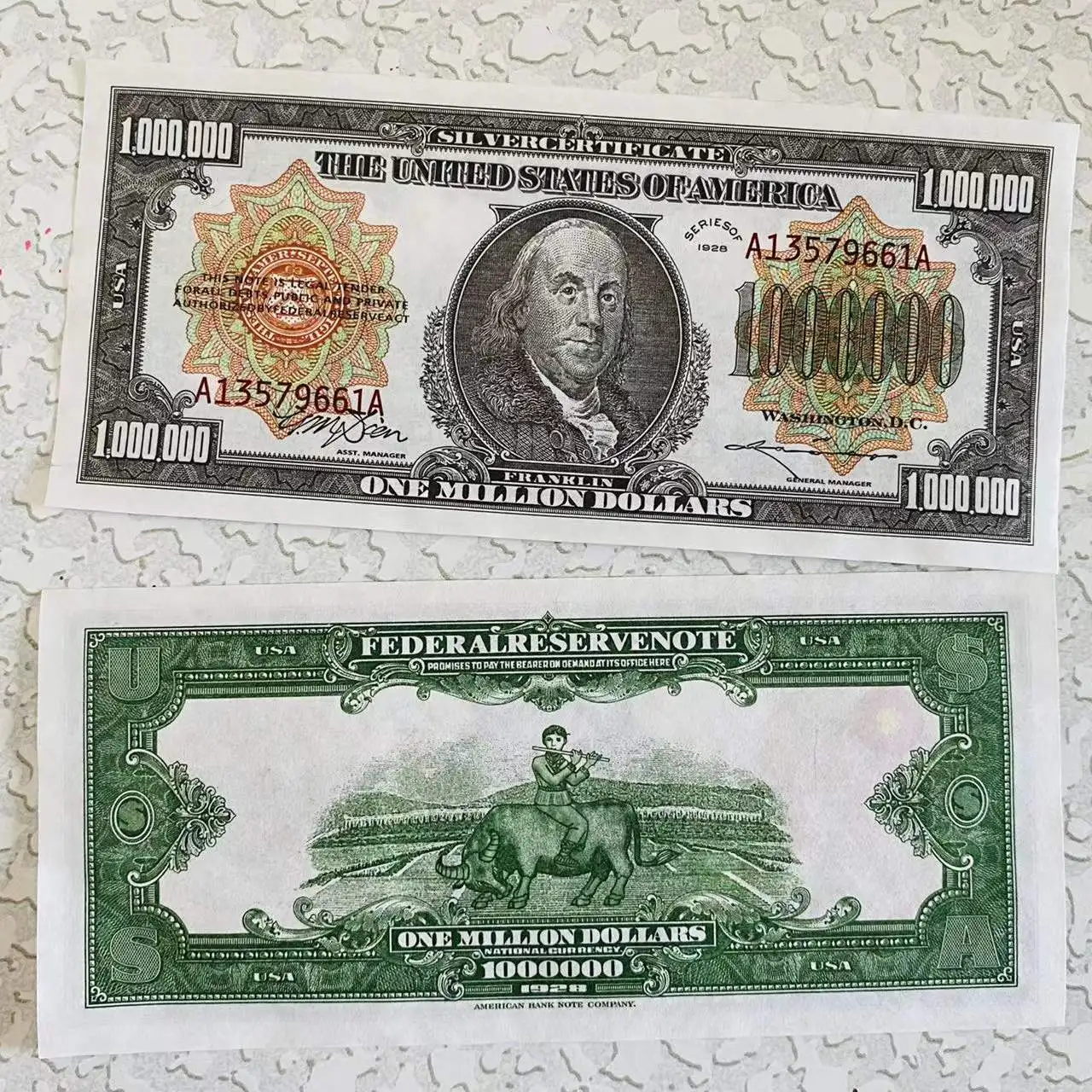 1000000 Dollars Bill