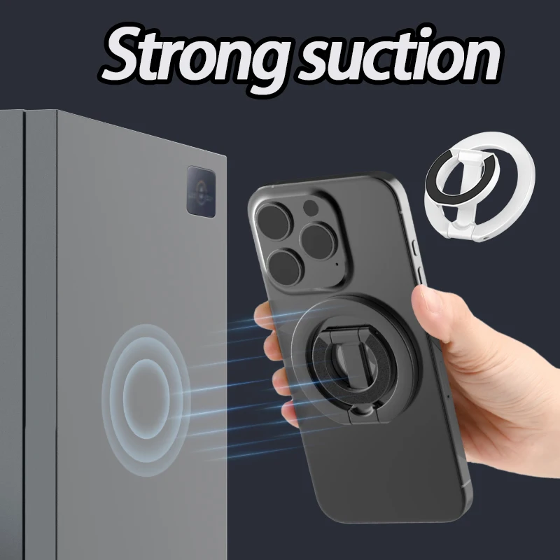 For MagSafe Double Sided Magnetic Phone Ring Holder Portable Folding ...