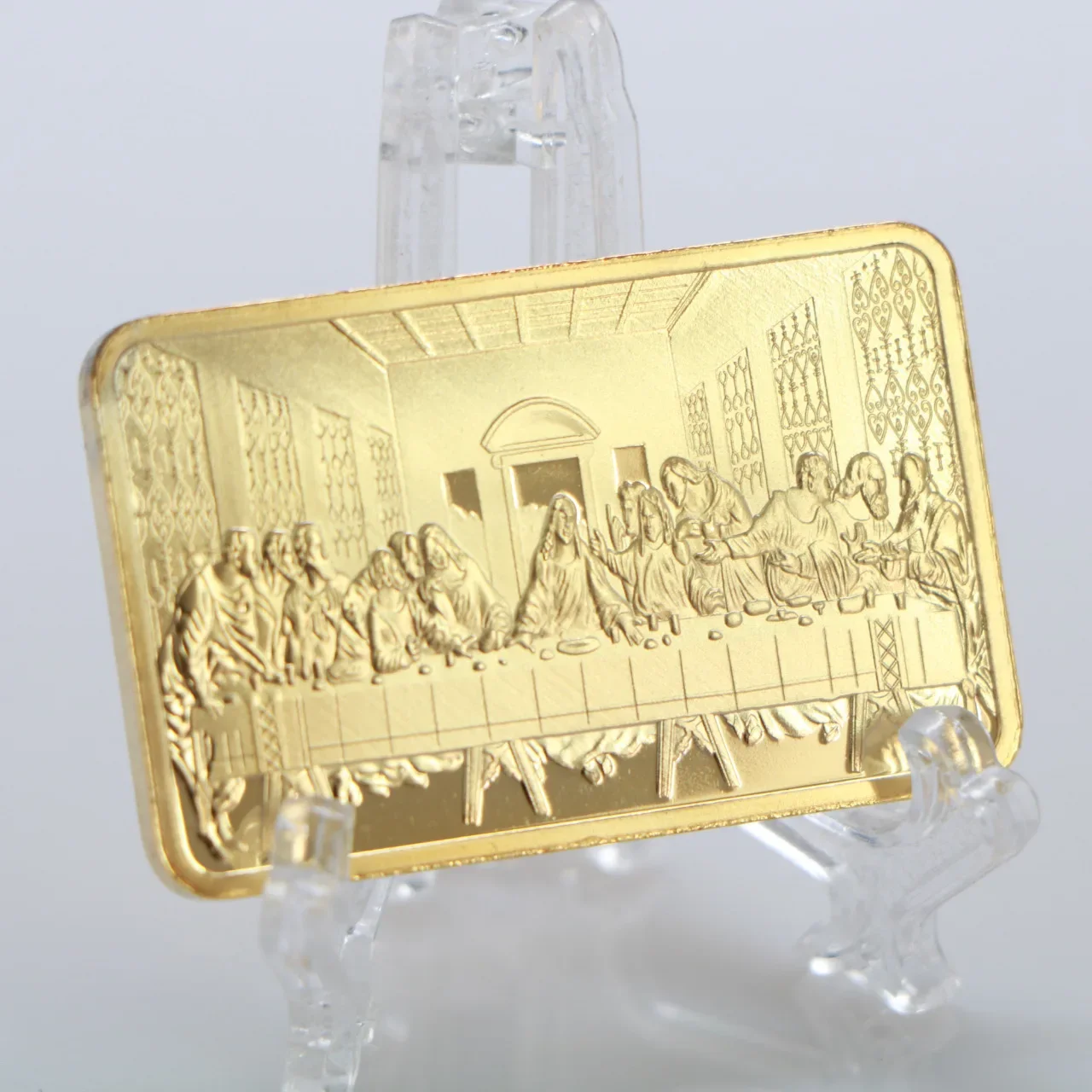 1pcs Last Dinner Christ Jesus Gold Bar Jesus&Angel 1 OZ Gold Replica ...