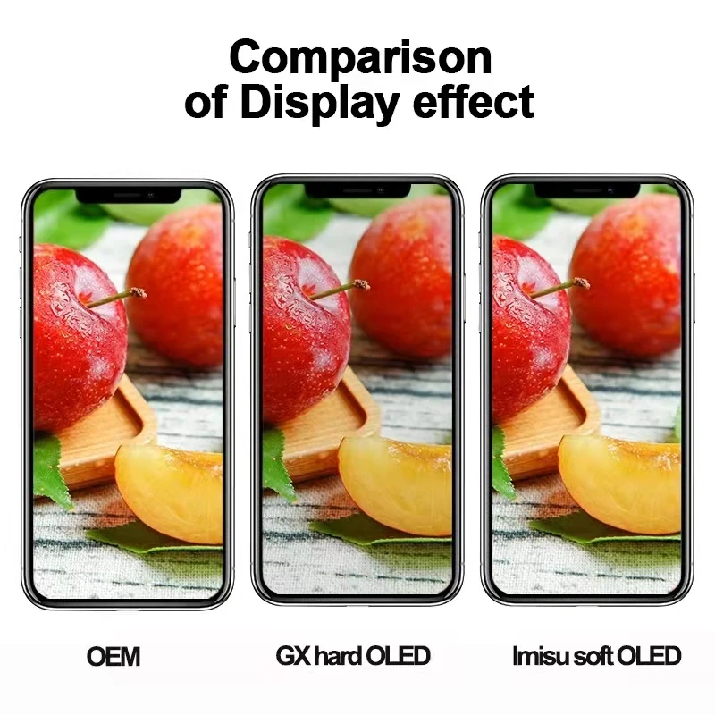 Original GX Soft OLED LCD For iPhone X Pantalla Display Screen ...