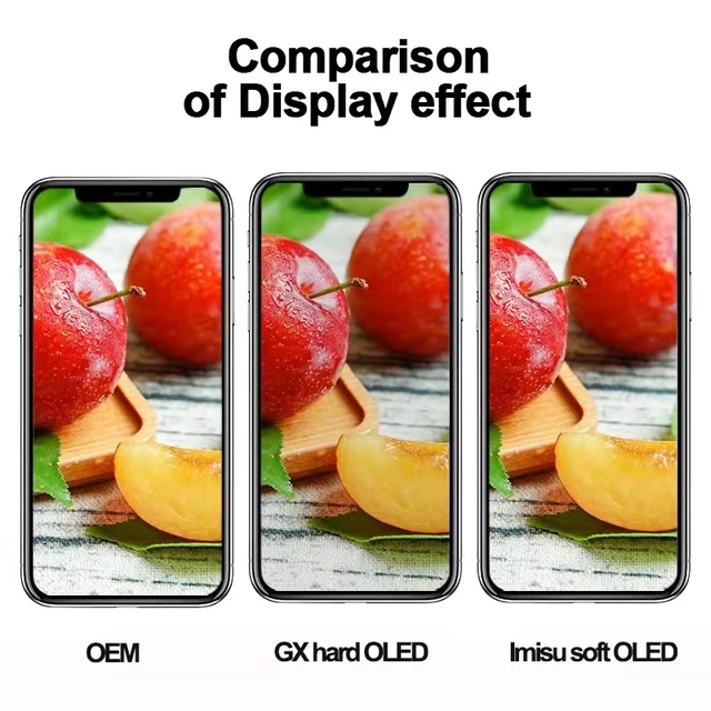 Original GX Soft OLED LCD For iPhone X Pantalla Display Screen Replacement OEM For iPhone 11 ...
