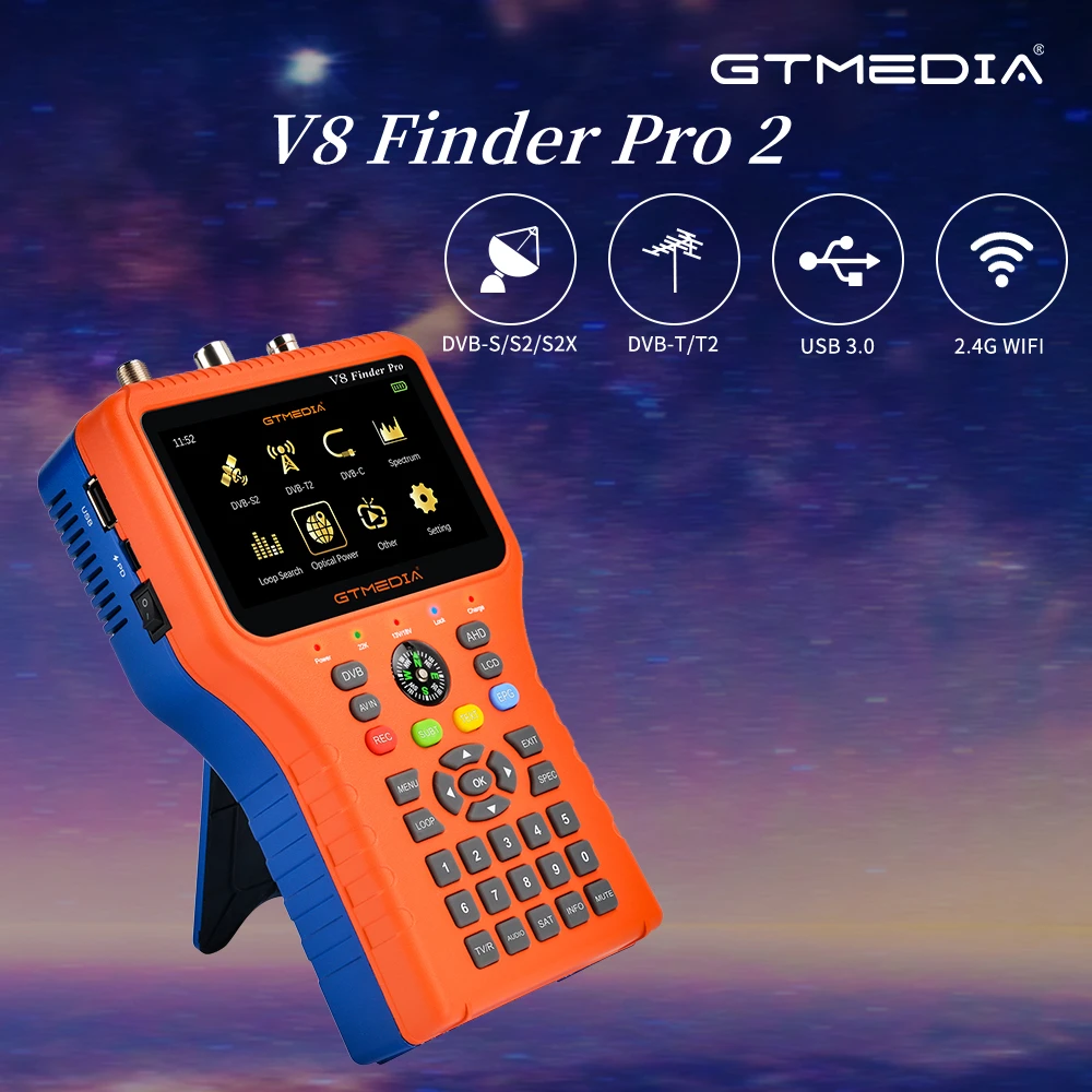 GTMEDIA-V8-Finder-Pro2-Satellite-Signal-Finder-DVB-S2X-S2-S-T2-T-C-MPEG ...