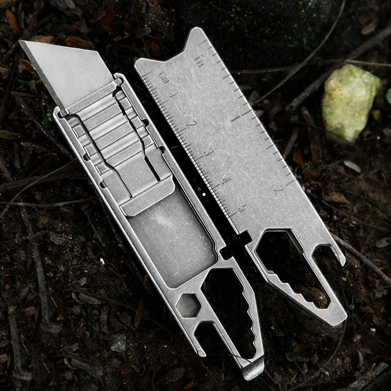 Ttanium-Alloy-Utility-Knife-Multi-function-Razor-EDC-Tool-Wrench ...