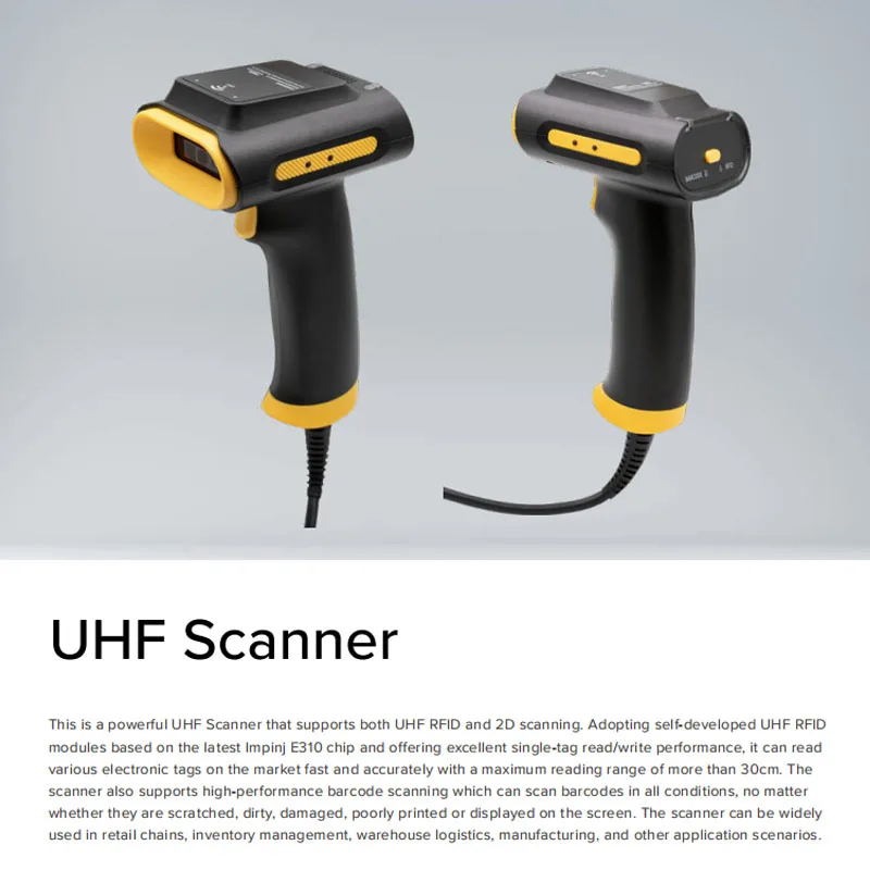 CHAINWAY SR160 UHF RFID 1D/2D Scanner, 44% OFF