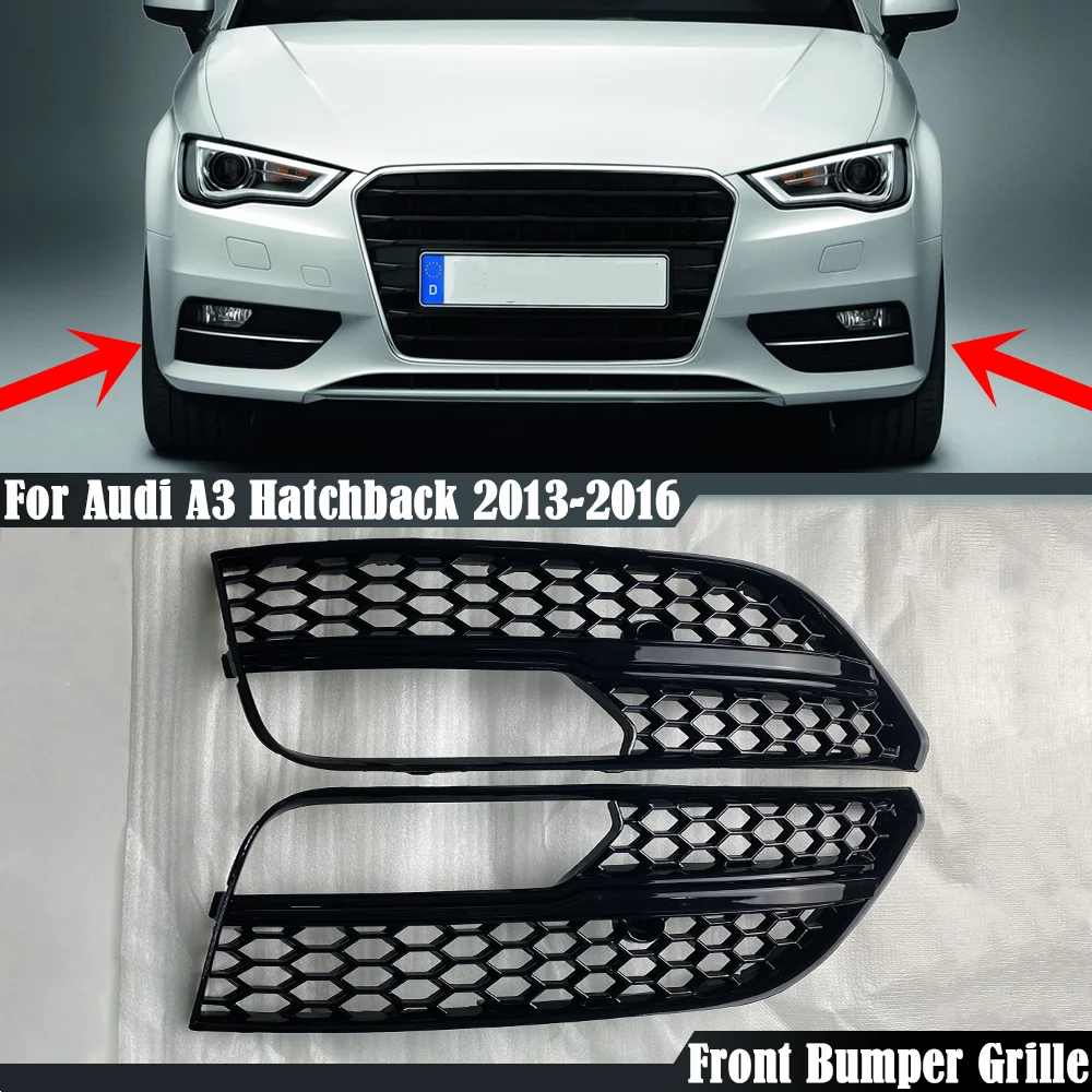 2PCS Honeycomb Mesh Style Car Front Fog Light Lamp Cover Grill Bumper ...