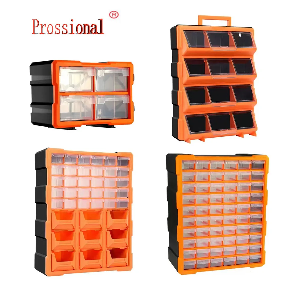 Multi-grid-Drawer-Type-Plastic-Tool-Box-Hardware-Tool-Storage-Box-Wall ...