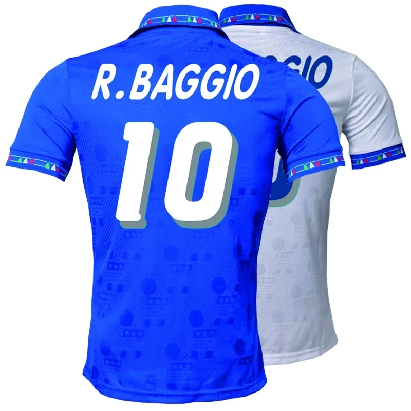 1994 2006 레트로 R.baggio 델 피에로 토티, Inzaghi Pirlo 클래식 남성 셔츠, 빈티지 저지 ...