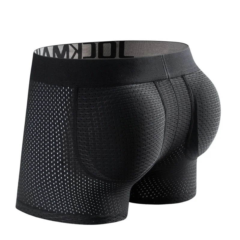 AOMU 2022 New Fashion Long Mesh Breathable Buttocks Men's Boxer Briefs ...