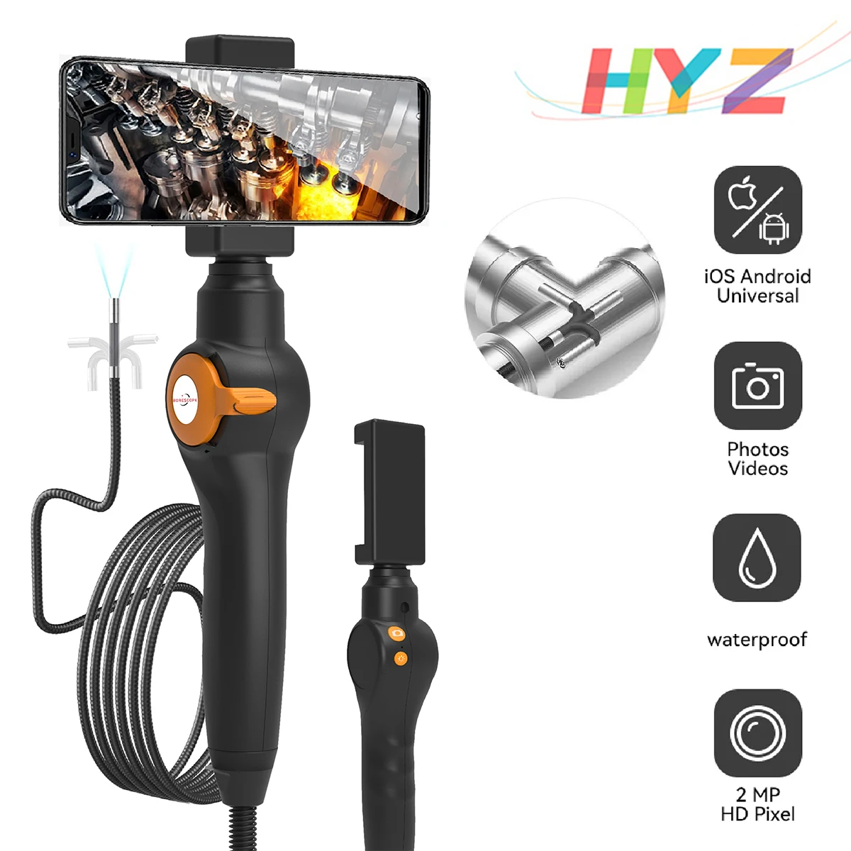 8-5mm-360-Degree-Turn-Industrial-Endoscope-Car-Inspection-Camera-With-8 ...