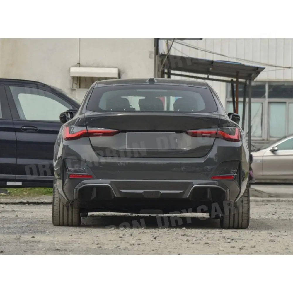 Dry Carbon Fiber Material Rear Bumper Lip Diffuser For BMW 4 Series I4 ...