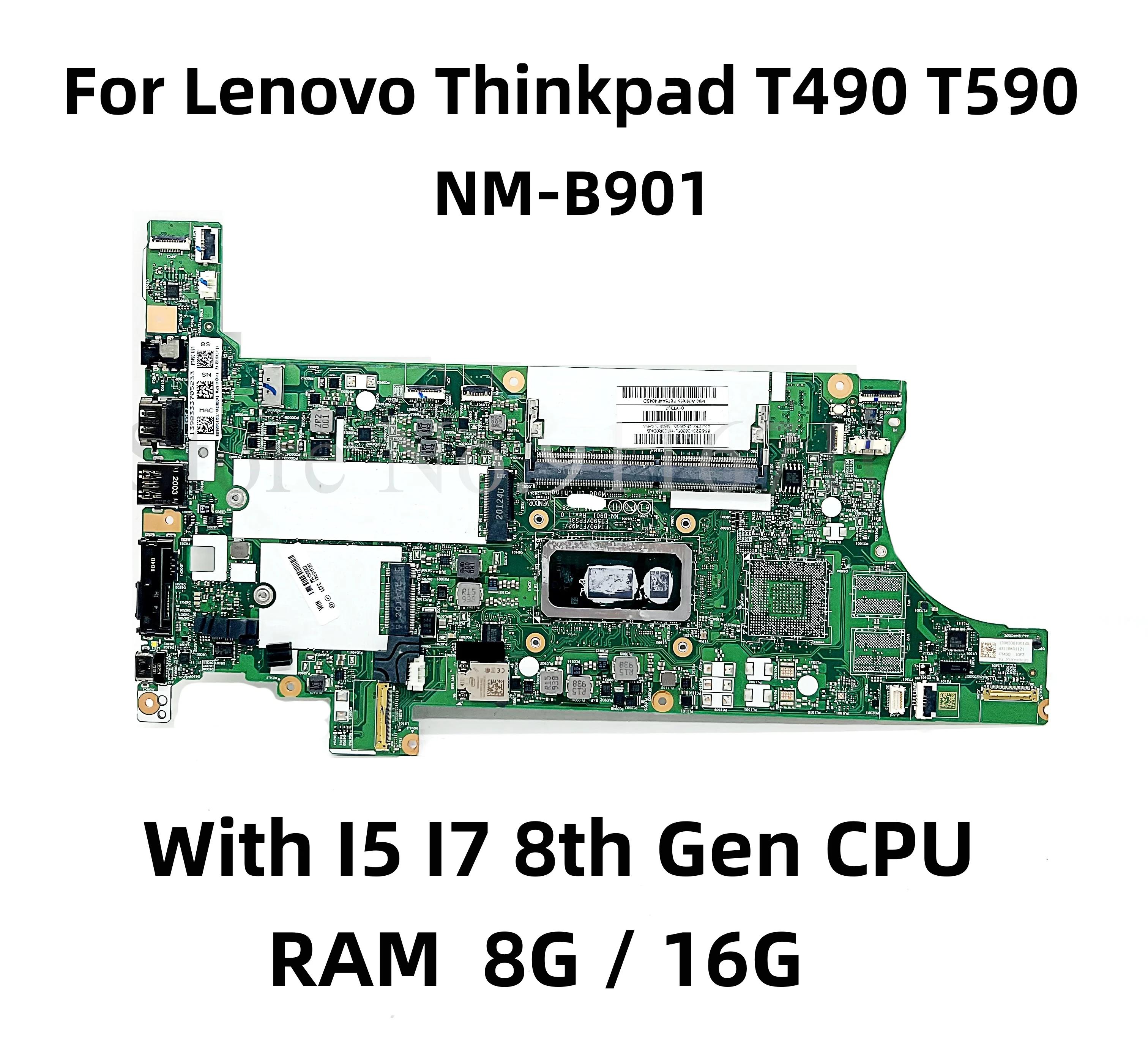 NM-B901-For-Lenovo-Thinkpad-T490-T590-Motherboard-With-CPU-I5-8265U ...