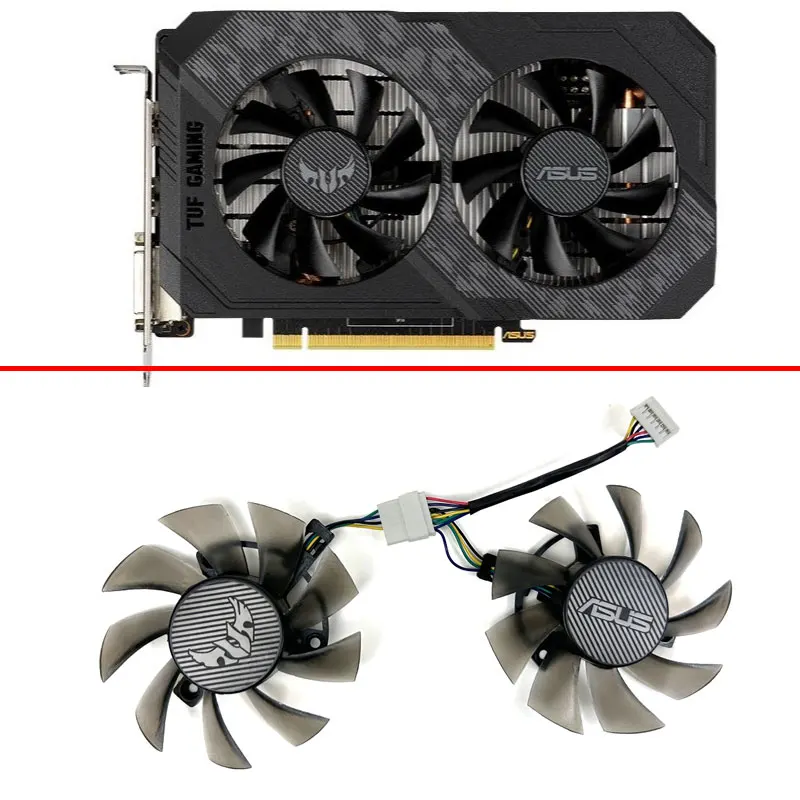 Cooling 75mm FD8015U12D T128015BU GTX1660 Ti GPU fan For ASUS GTX1660TI ...