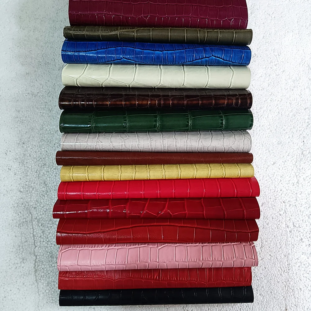 Crocodile Pattern Leather Head Layer Cowhide, DIY Hand Leather Custom ...
