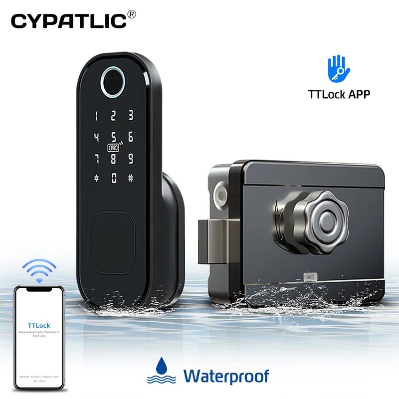 Waterproof-TTlock-Wireless-Smart-Keyless-RFID-Card-Digital-Password ...