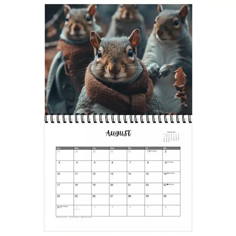 2025 Animal Wall Calendar – Decorative calendar with animal motifs for ...