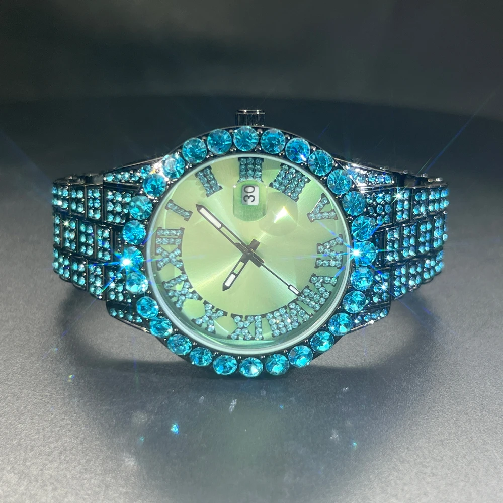 MISSFOX-Luxury-Diamond-Watch-For-Men-Fashion-Light-Blue-Stainess-Steel ...