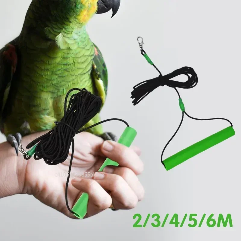 2-6m-Pet-Bird-Outdoor-Training-Harness-Rope-Bird-Foot-Chain-Parrot-Anti ...
