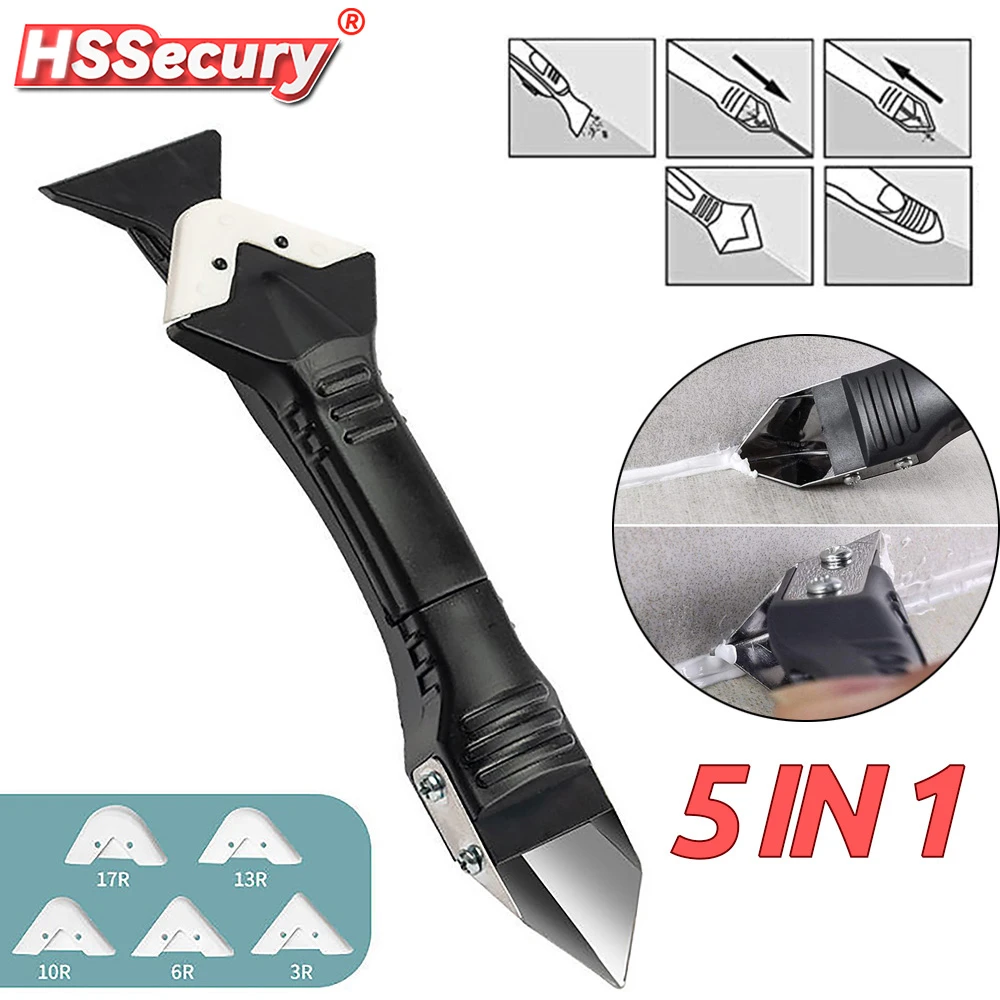 5 In 1 Silicone Scraper And Glue Remover Knife Angle Beauty Sewing ...