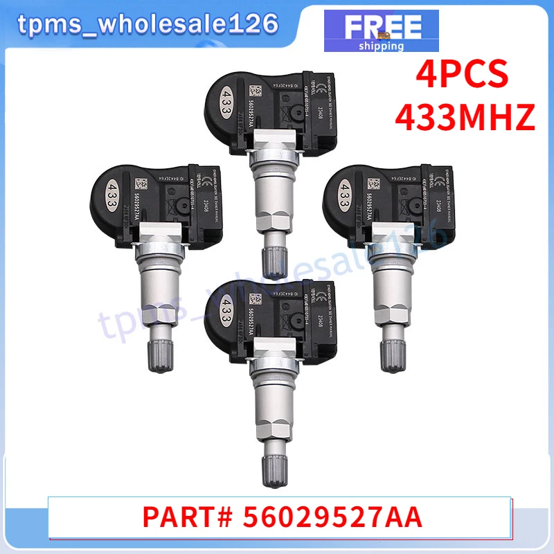 56029527AA TPMS 4PCS Tire Pressure Monitor Sensor For 2008 Chrysler 300 ...