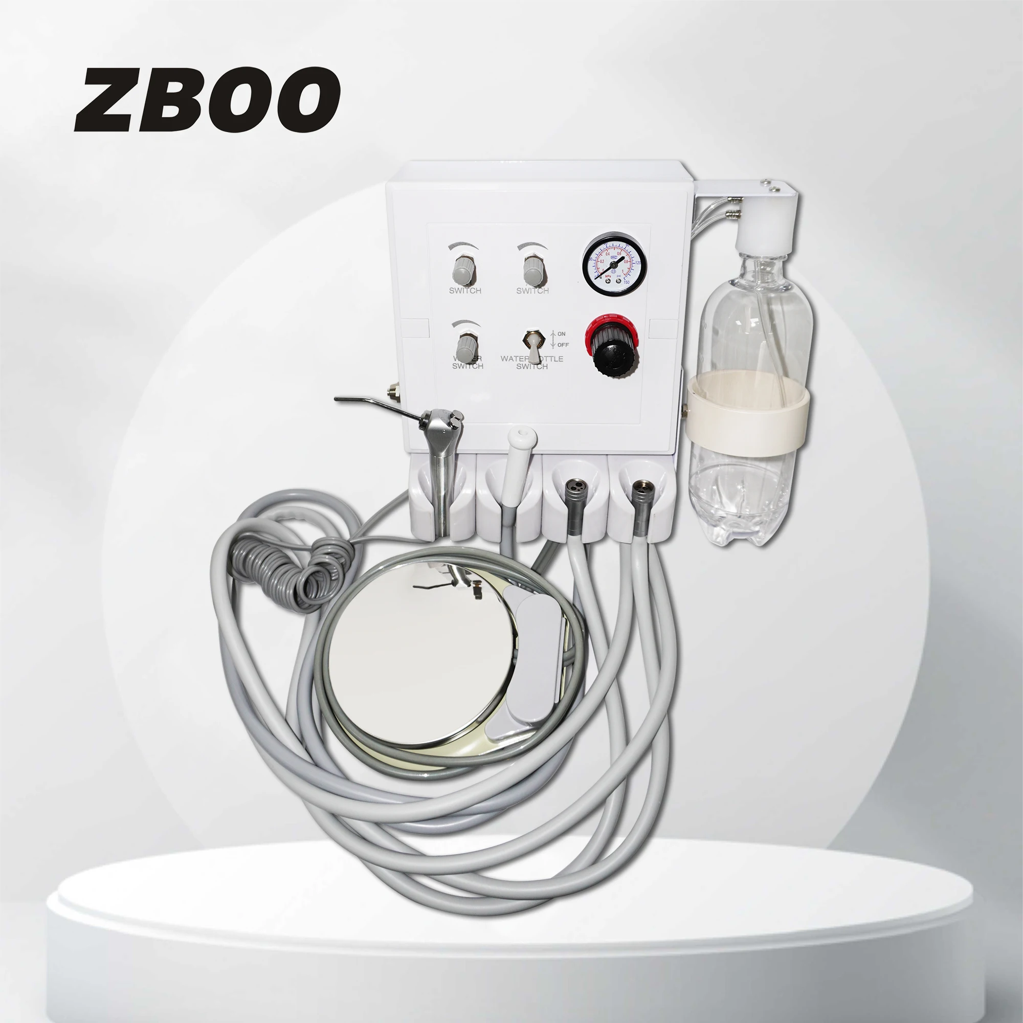 Portable-Dental-Turbine-Unit-2Holes-4Holes-3-way-syringe-Foot-Pedal ...