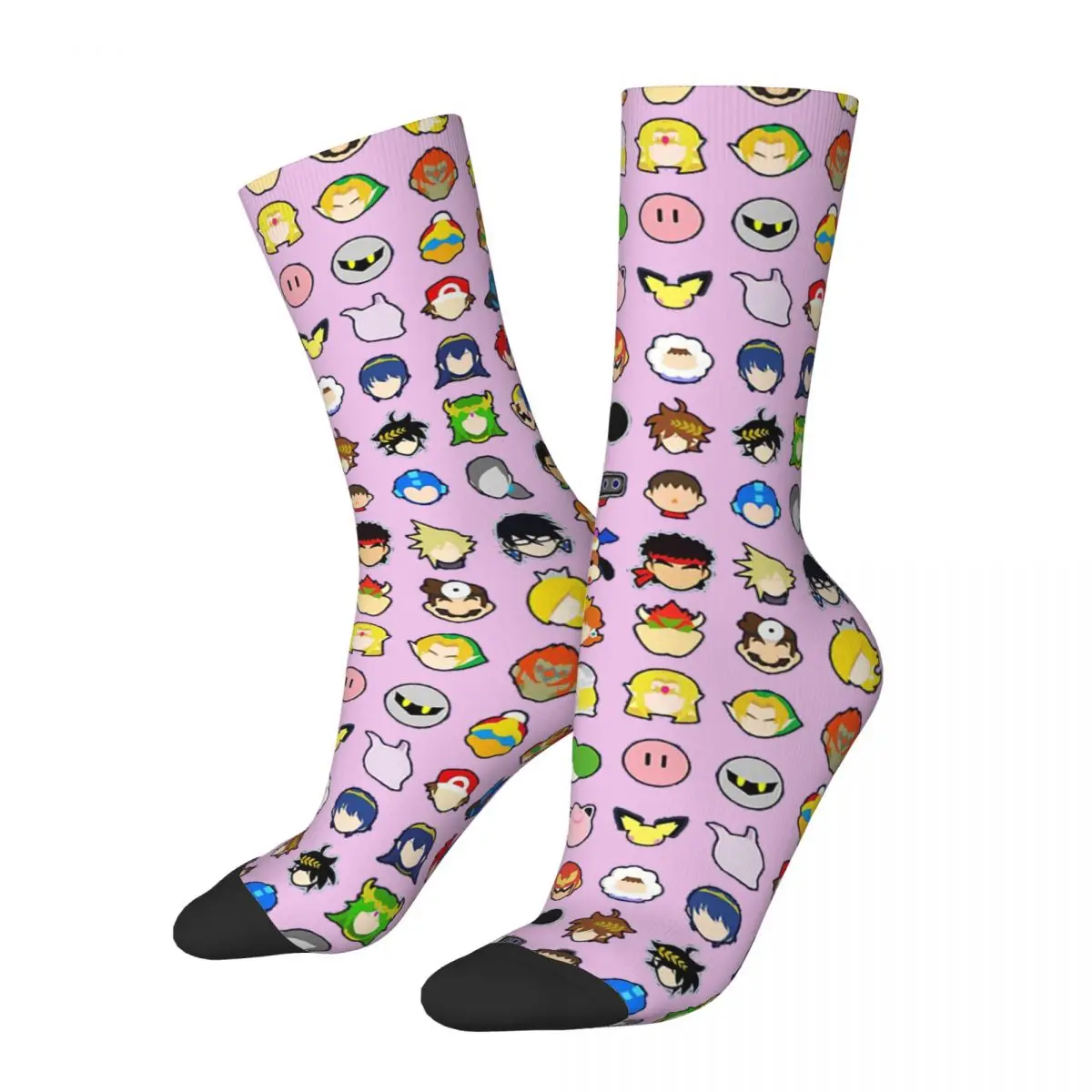Happy Funny Men's Compression Socks Dlc Active Vintage Harajuku Super ...